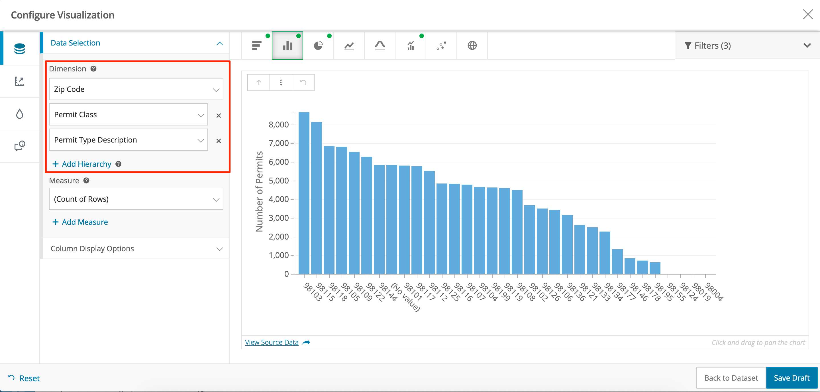 Visualization Drill Downs – Data & Insights Client Center