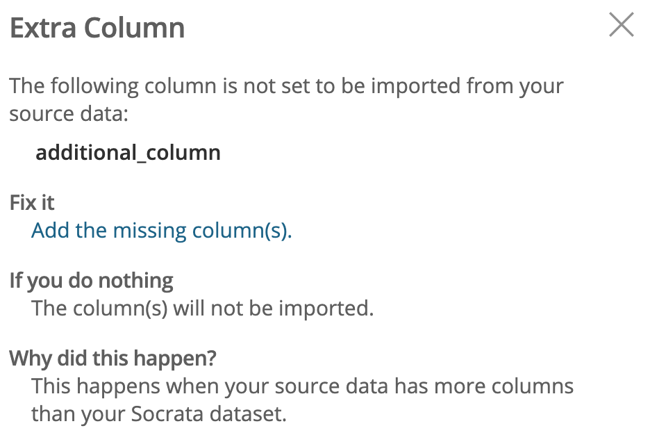 Troubleshooting Warnings and Errors on Data & Insights Management Experience Import – Data ...