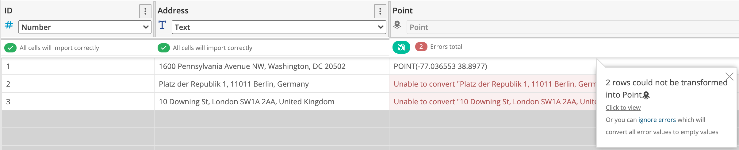 Troubleshooting Warnings and Errors on Data & Insights Management Experience Import – Data ...