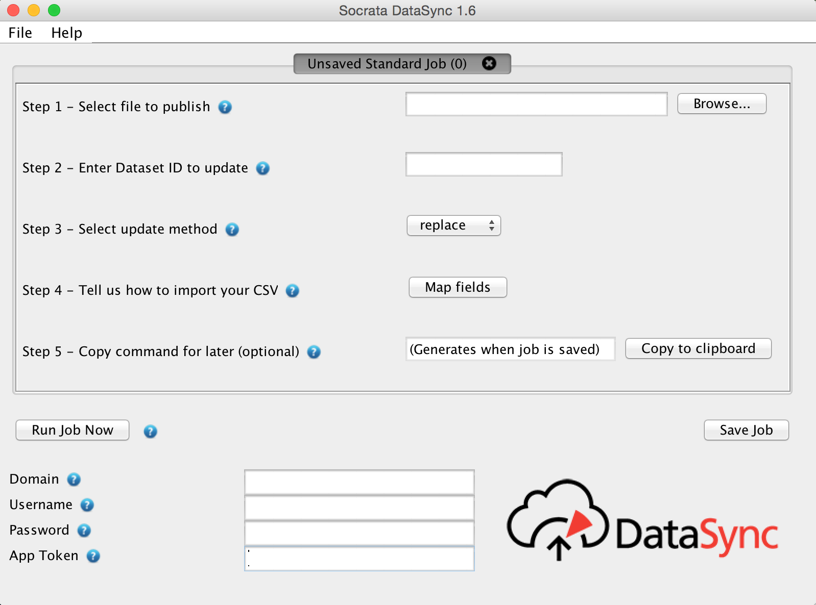 Getting Started with DataSync – Socrata Knowledge Base