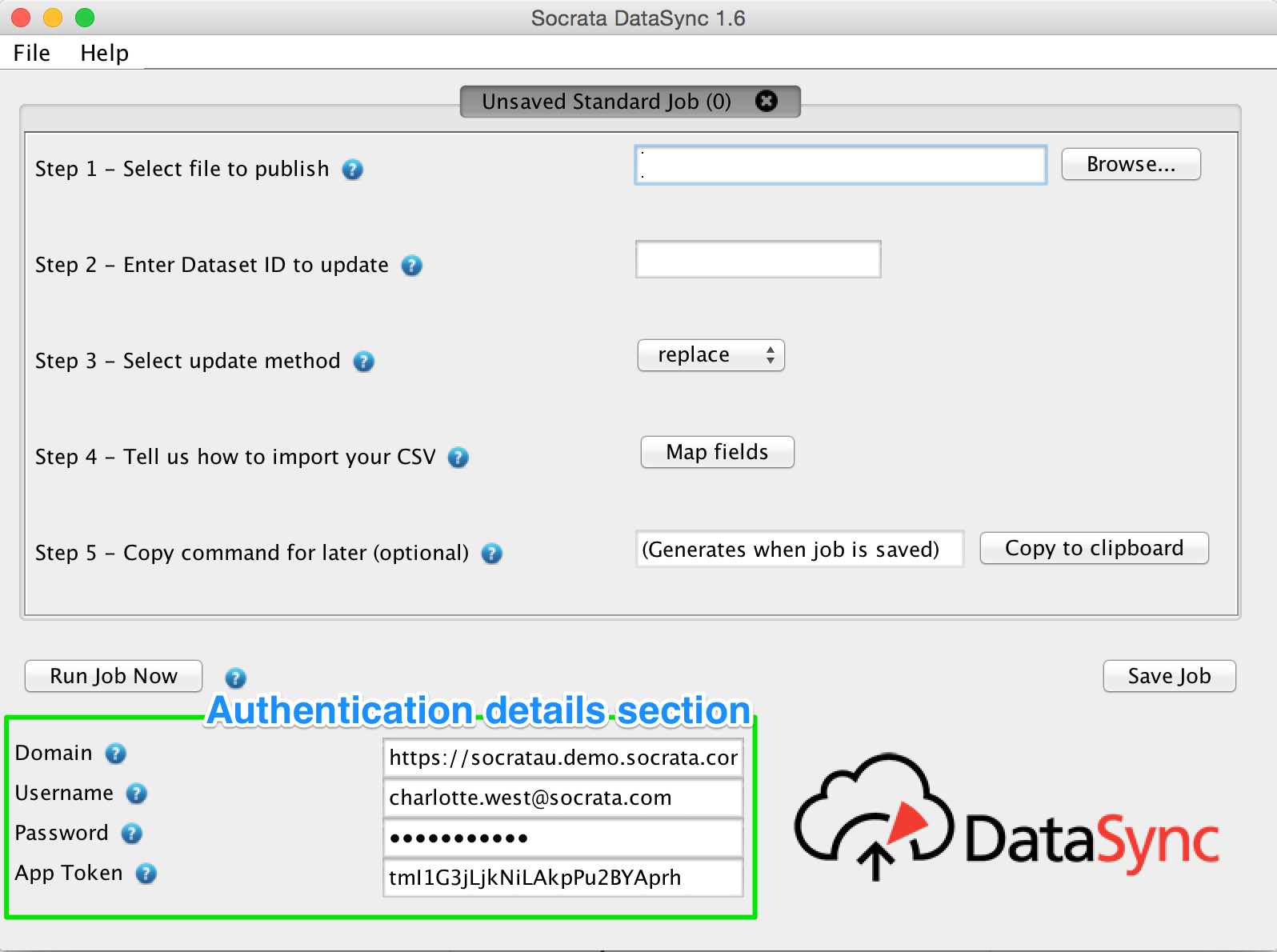 Getting Started with DataSync – Socrata Knowledge Base