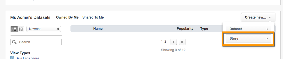 Creating a Story – Socrata Customer Center